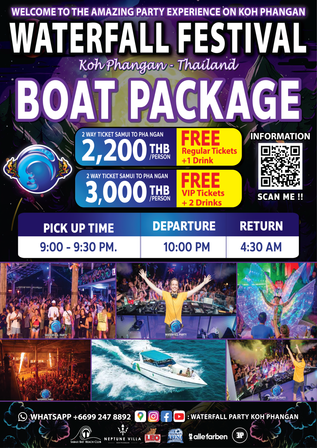 Waterfall Party, Koh Phangan Thailand