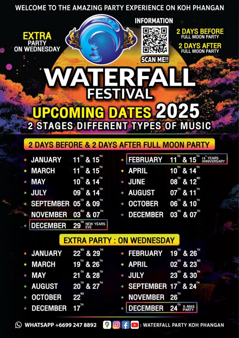 Waterfall Party, Koh Phangan Thailand